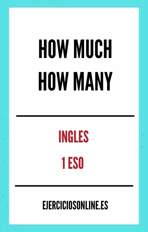 How Much How Many 1 ESO Ejercicios En PDF 2023 How Much How Many 1 ESO Ejercicios En PDF 2023